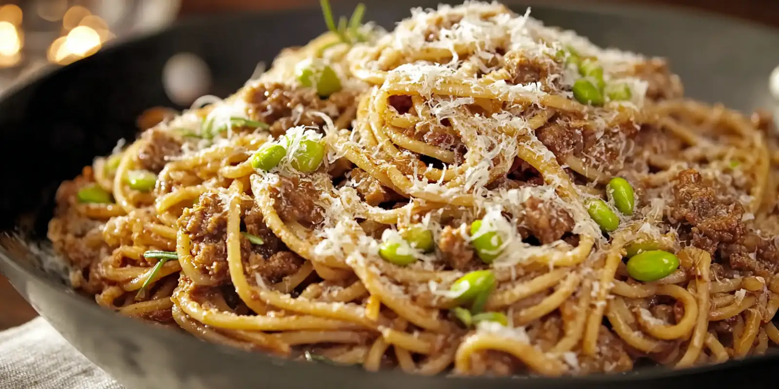 Spaghetti met Chianti, Pittige Worst en Tuinbonen | Recept ...