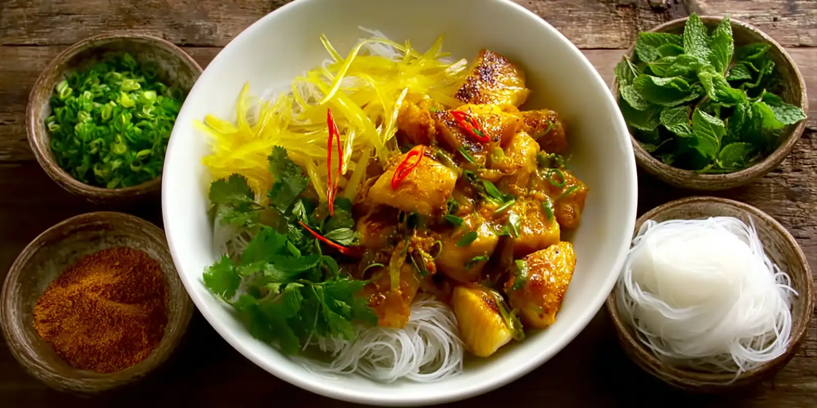 Vietnamese Rode Snapper met Rijstnoedels | Recept - EverydayYummy.nl
