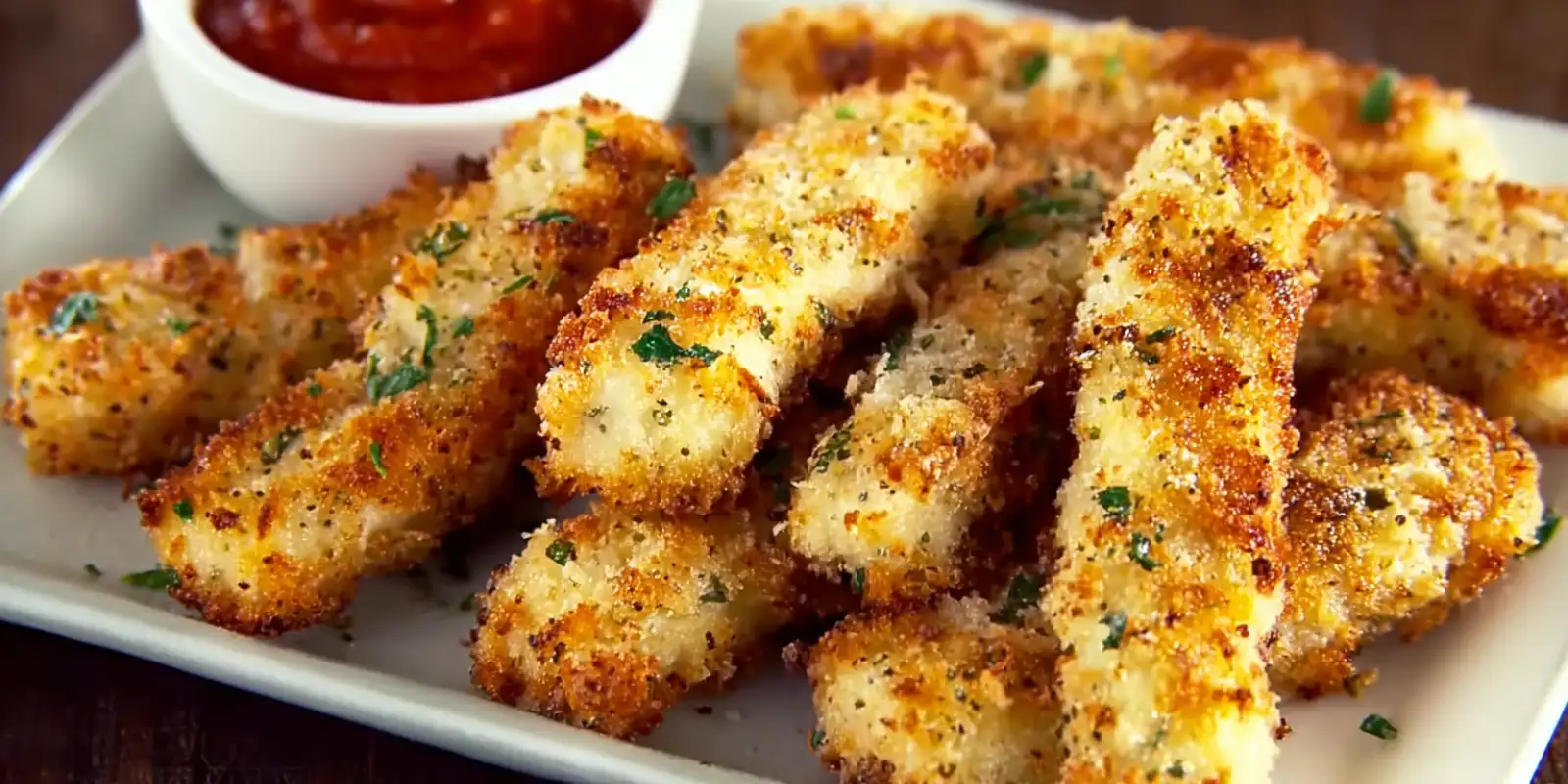 Knapperige Vissticks met Marinara Dip | Recept - EverydayYummy.nl