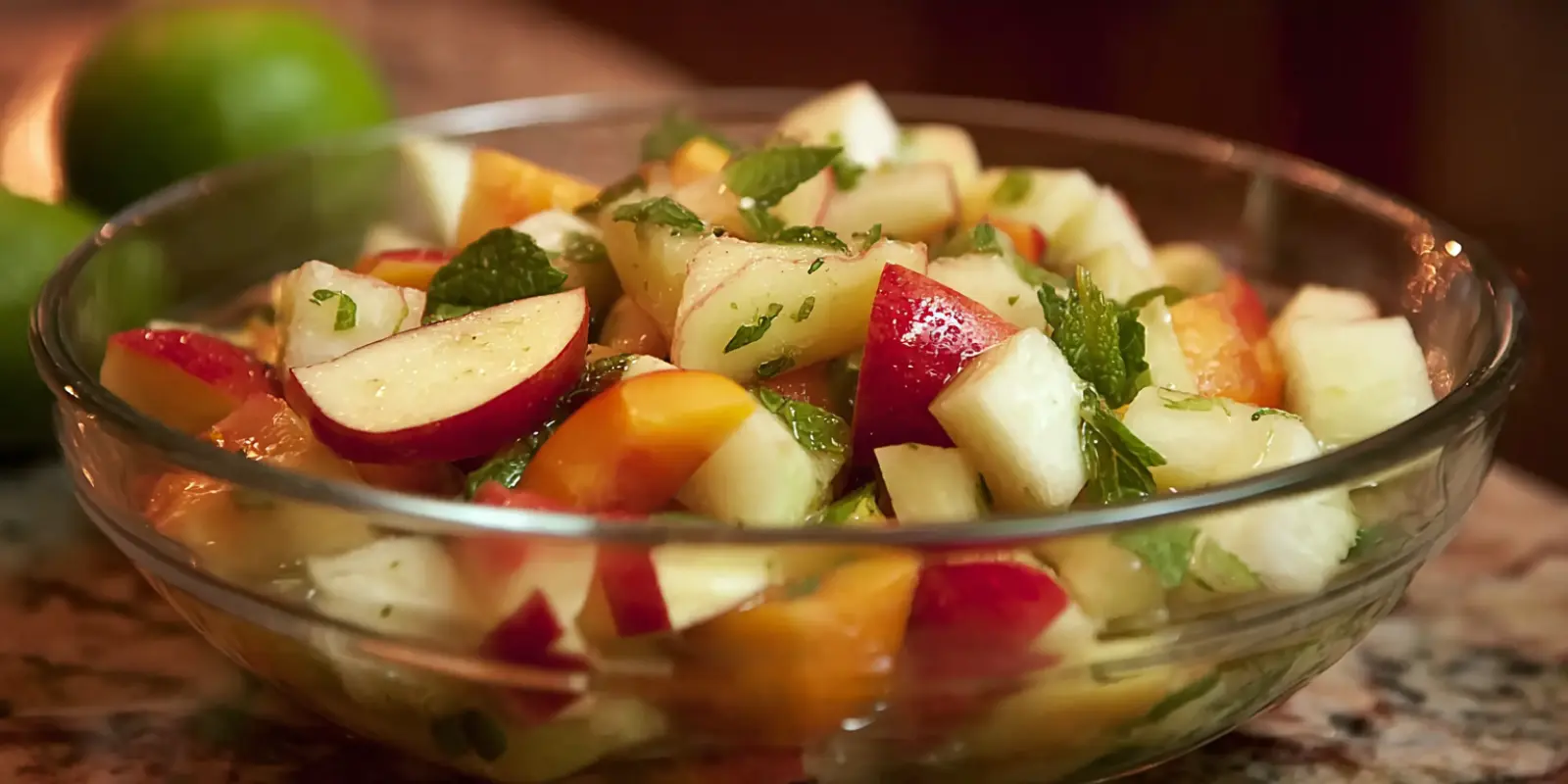 Appel-Peren Fruitsalade met Honing-Limoen Dressing | Recept ...
